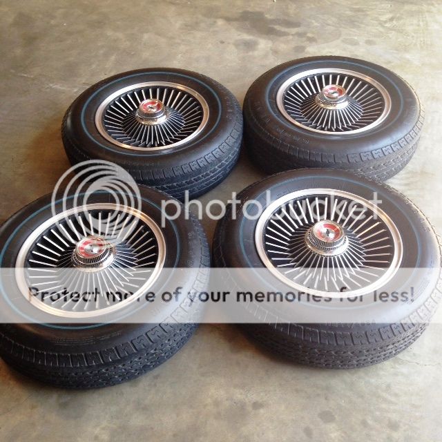 (4) 67 Bolt On Wheels with Blue Line Tires - CorvetteForum - Chevrolet ...