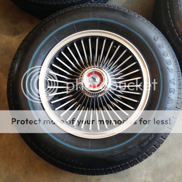 (4) 67 Bolt On Wheels with Blue Line Tires - CorvetteForum - Chevrolet ...