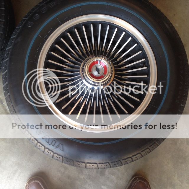 (4) 67 Bolt On Wheels with Blue Line Tires - CorvetteForum - Chevrolet ...